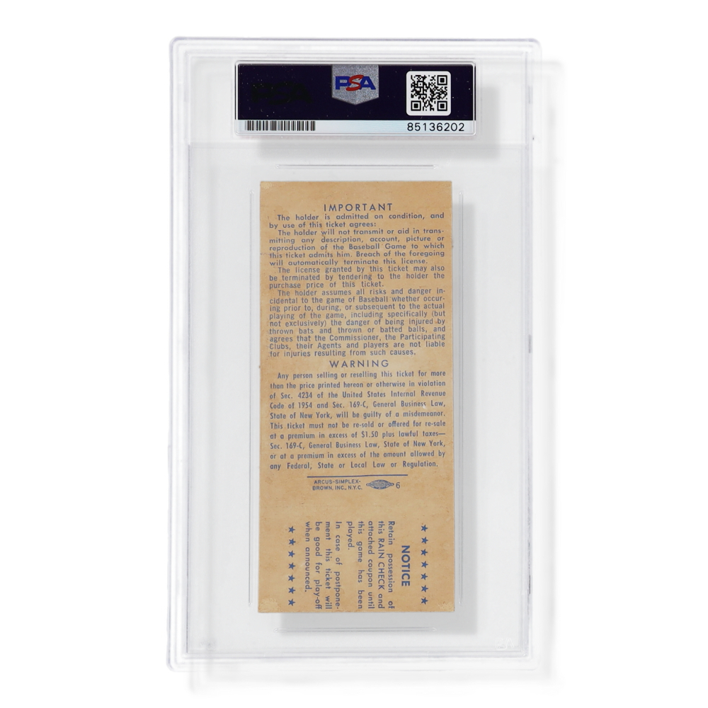 Nolan Ryan Signed 1964 Mets All-Star Game Ticket Inscribed "'69 Miracle ...