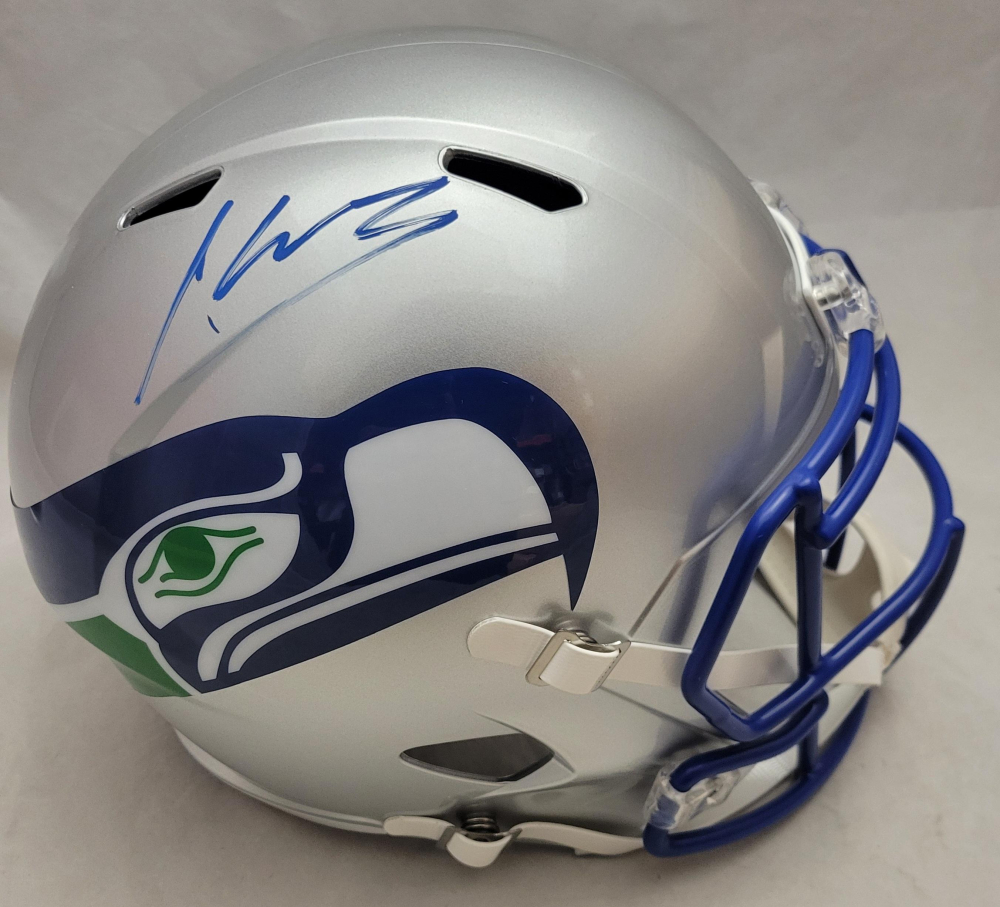 Kenneth Walker III Signed Seahawks Full-Size Throwback Alternate Speed ...