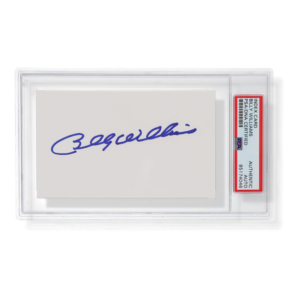 Billy Williams Signed Index Card (PSA) | Pristine Auction
