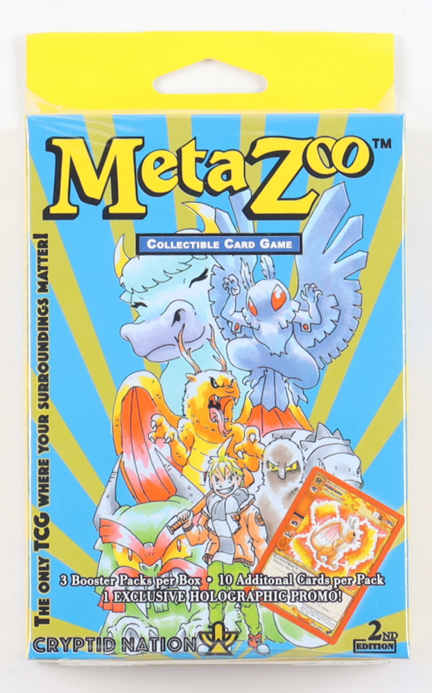 2022 MetaZoo Cryptid Nation 2nd Edition Hanger Box with (3) Booster ...