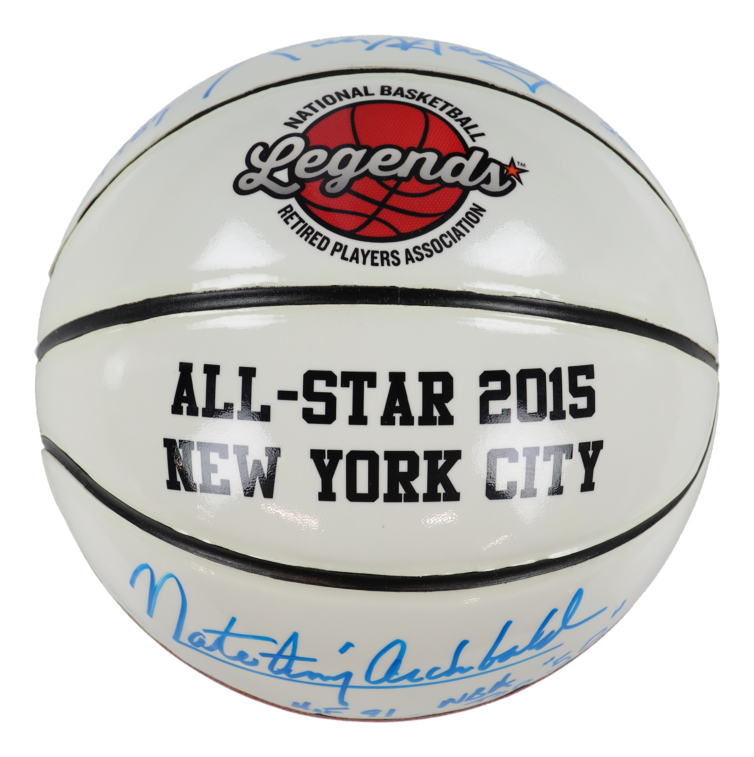 Rick Barry & Nate "Tiny" Archibald Signed Legends All-Star 2015 New ...