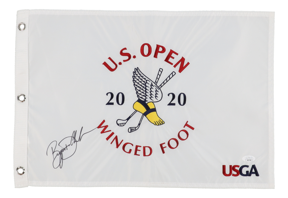 Bryson DeChambeau Signed 2020 US Open Pin Flag (JSA) | Pristine Auction