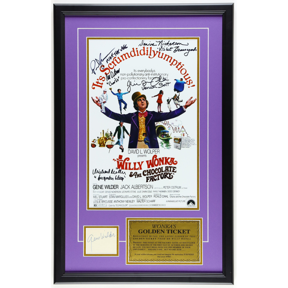 "Willy Wonka and the Chocolate Factory" 18x28 Custom Framed Poster ...