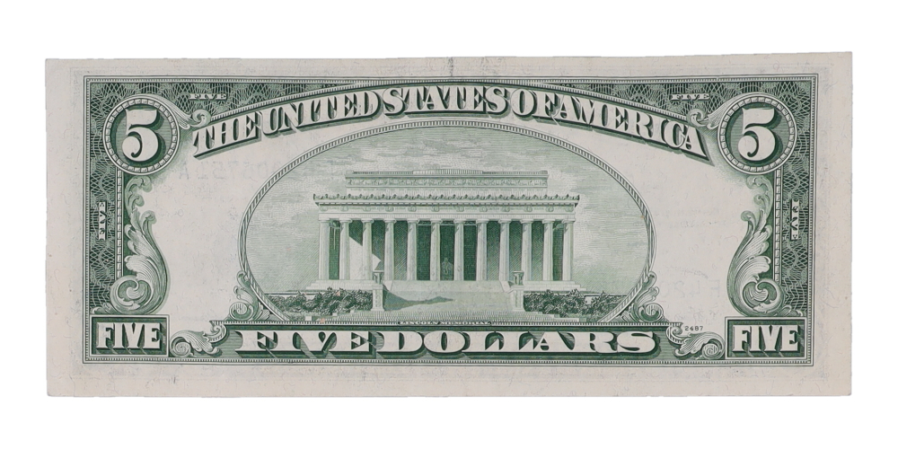 1953-A U.S. $5 Five Dollars Silver Certificate - Blue Seal | Pristine ...