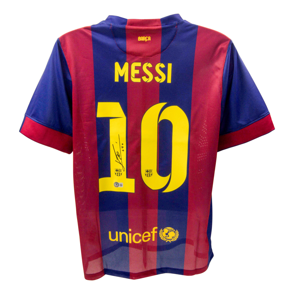 Lionel Messi Signed Barcelona Jersey (Beckett) | Pristine Auction
