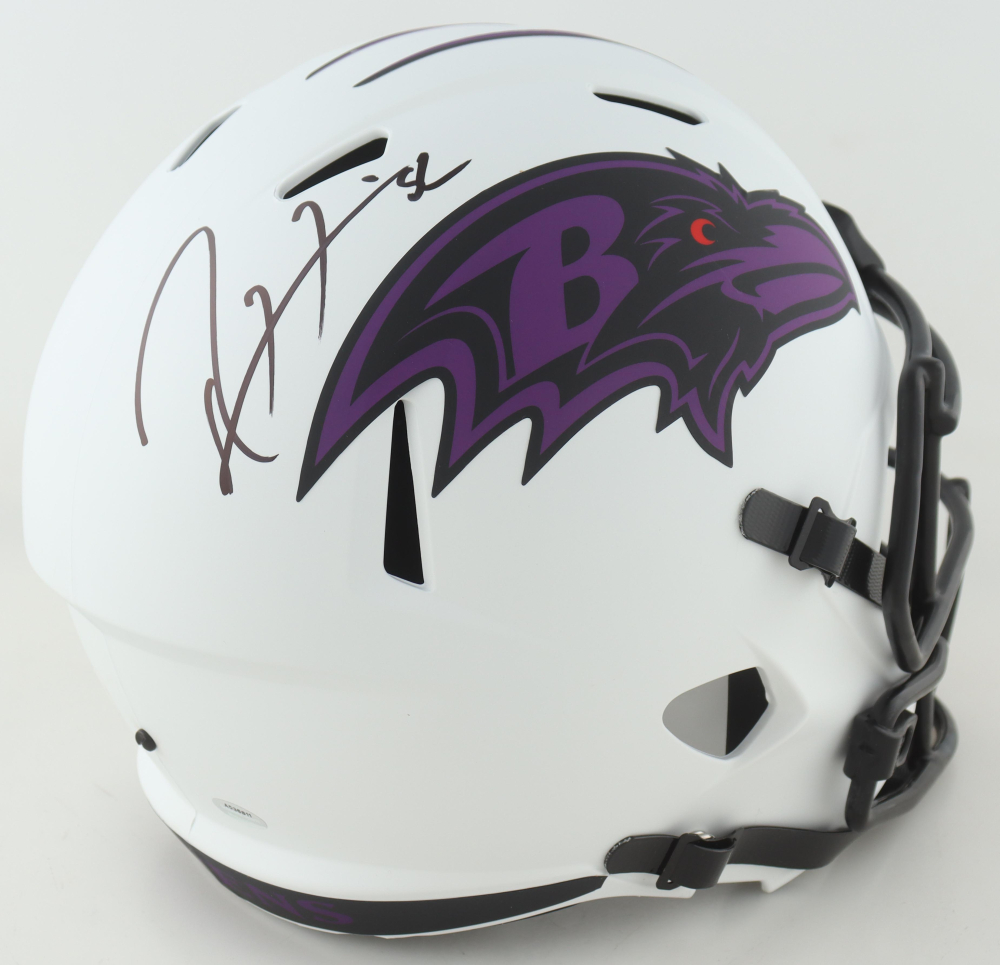 Ray Lewis Signed Ravens Full-Size Lunar Eclipse Alternate Speed Helmet ...