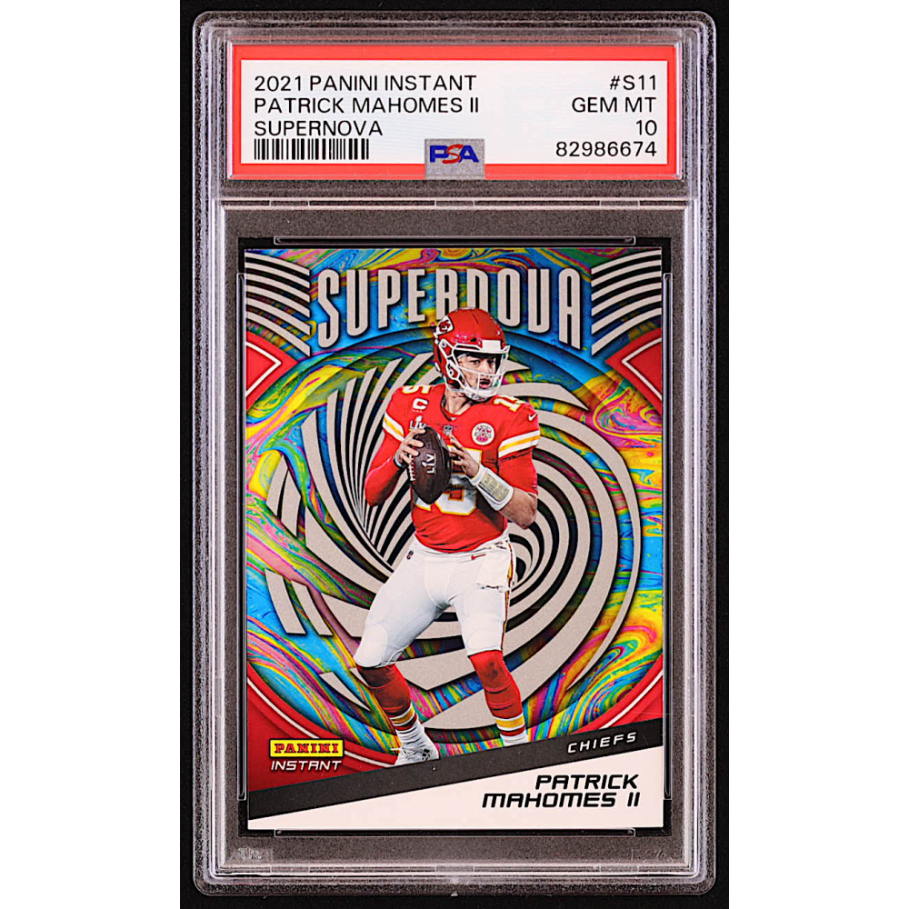 Patrick Mahomes II 2021 Panini Instant Supernova #S11 (PSA 10 ...