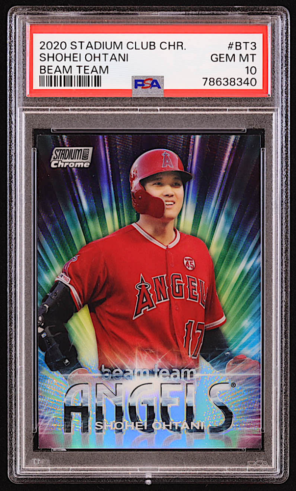 Shohei Ohtani 2020 Stadium Club Chrome Beam Team #BT3 (PSA 10 ...