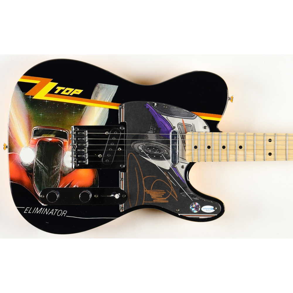 Billy Gibbons Signed Custom ZZ Top Fender Squire Telecaster Guitar ...