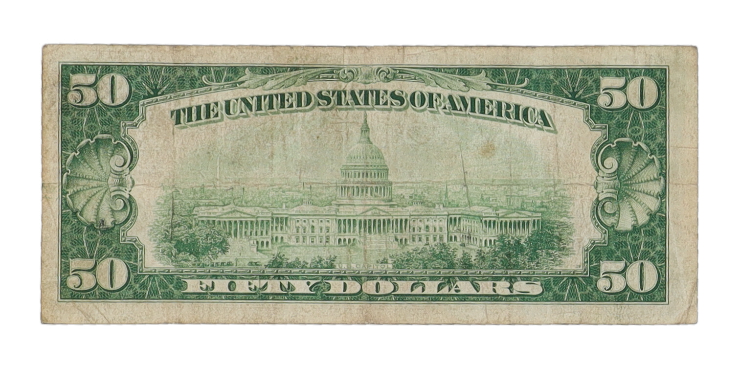 1928-A United States $50 Fifty Dollar Federal Reserve Note | Pristine ...