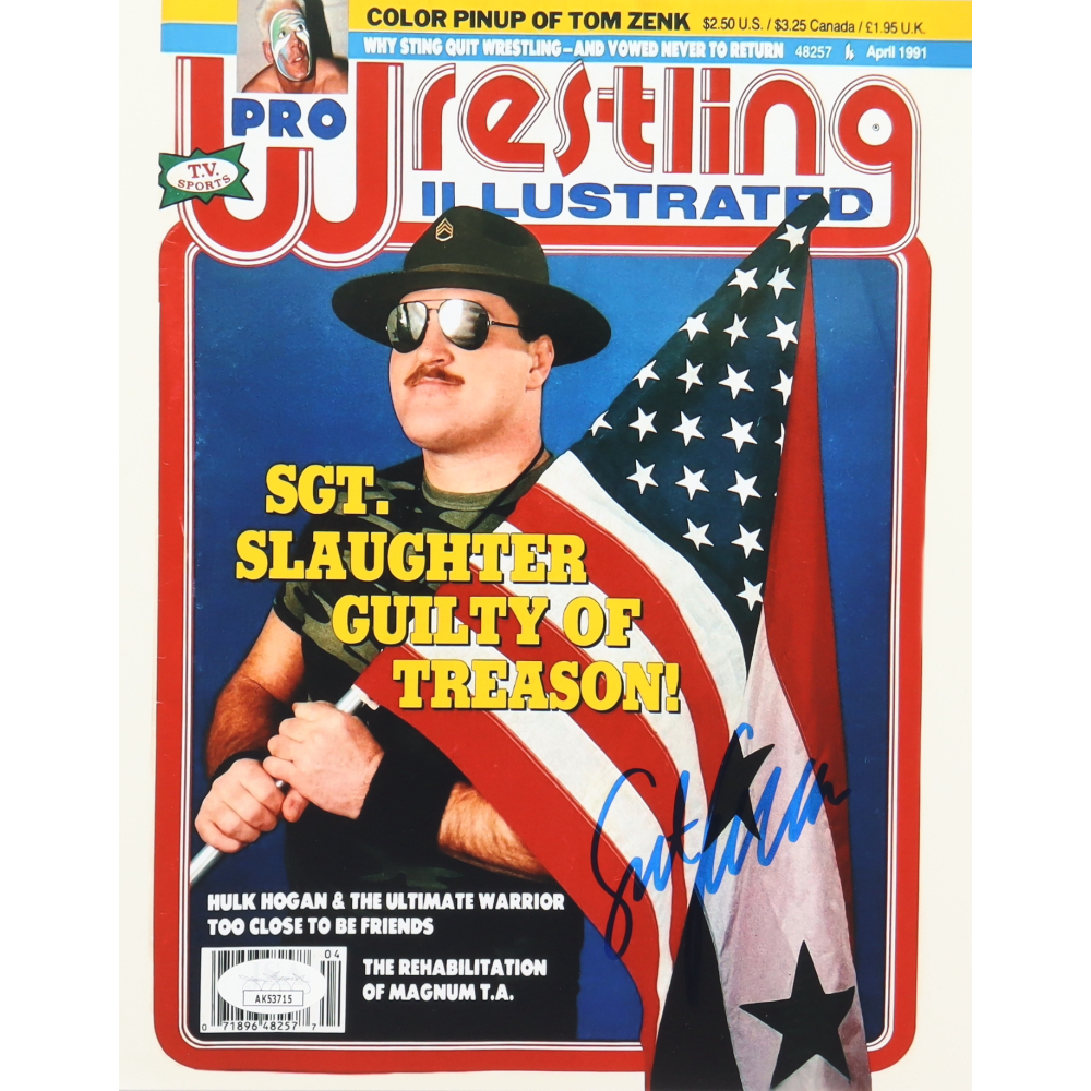 Sergeant Slaughter Signed WWE 8x10 Photo (JSA) | Pristine Auction