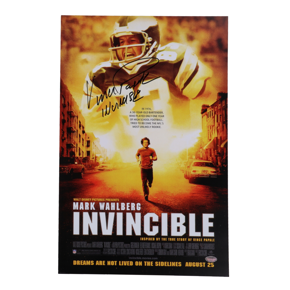 Vince Papale Signed "Invincible" 11x17 Movie Poster Photo Inscribed ...