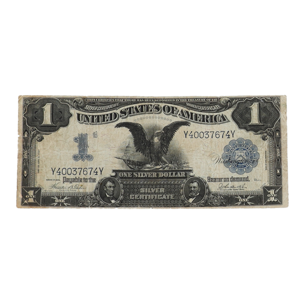 1899 United States Silver Certificate $1 One Dollar Bank Note ...