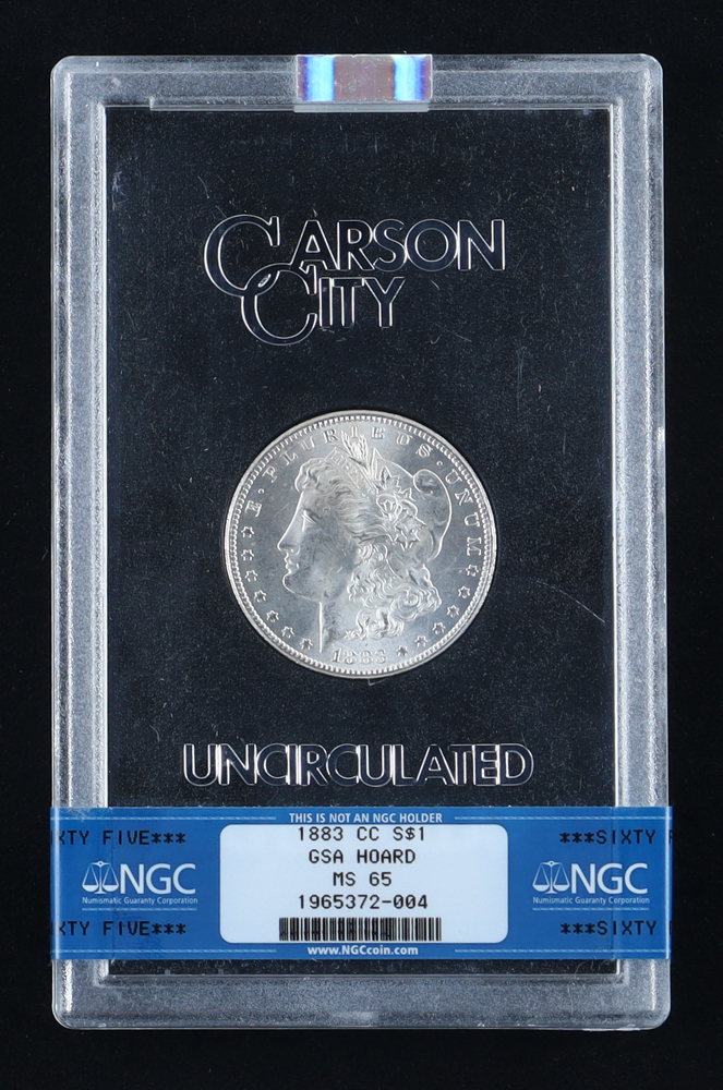 1883-CC GSA Morgan Silver Dollar - Carson City - GSA Hoard (NGC MS65) | Pristine Auction