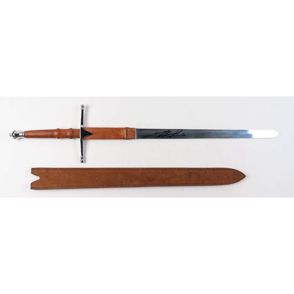 Mel Gibson Signed "Braveheart" Full-Size Prop Replica Steel Sword with ...