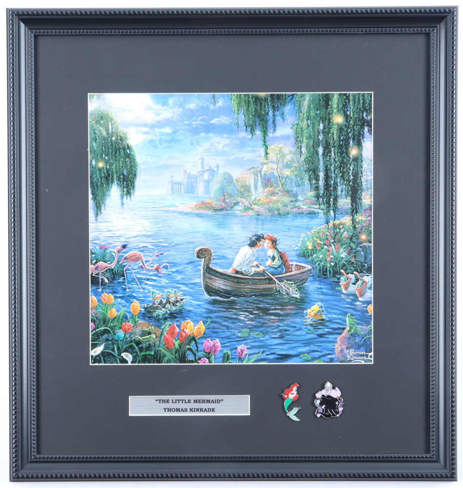 Thomas Kinkade "The Little Mermaid" Custom Framed Print Display With ...