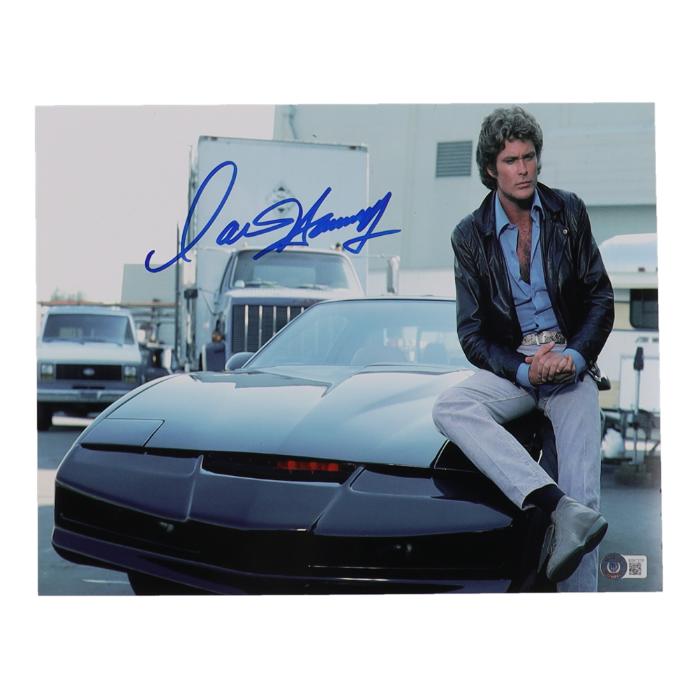 David Hasselhoff Signed "Knight Rider" 11x14 Photo (Beckett) | Pristine ...