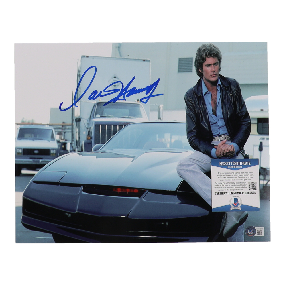 David Hasselhoff Signed "Knight Rider" 11x14 Photo (Beckett) | Pristine ...