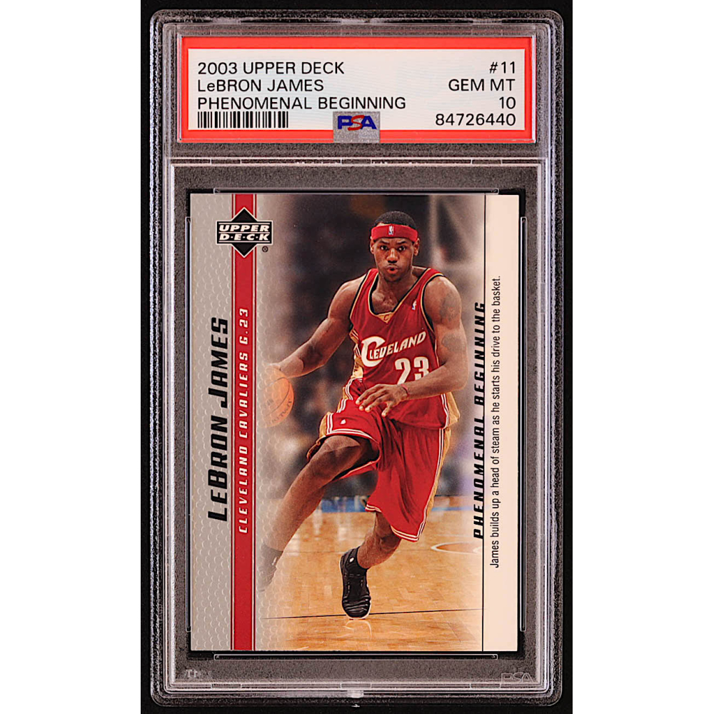 LeBron James 2003-04 Upper Deck Phenomenal Beginning LeBron James #11 ...