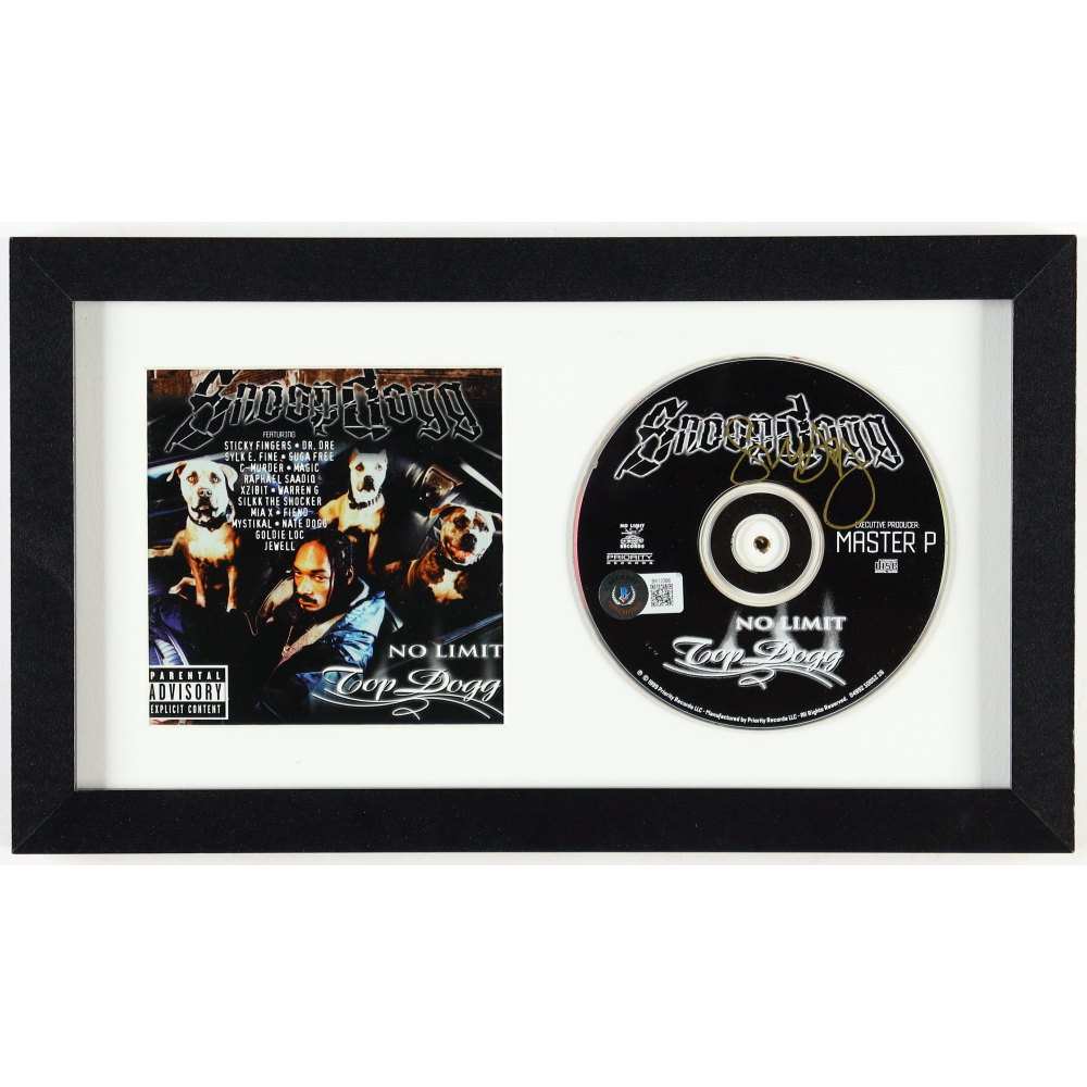 Snoop Dogg Signed Custom Framed "No Limit Top Dogg" CD Album Insert ...