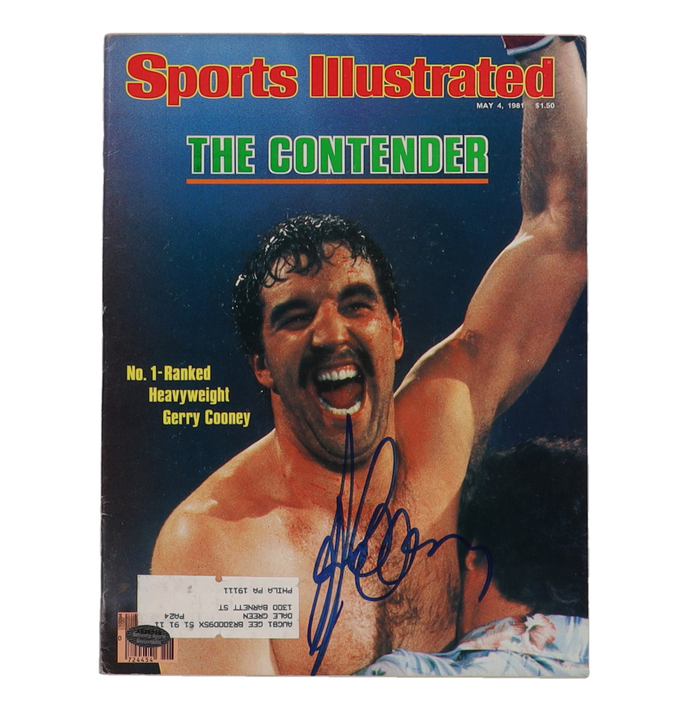 Gerry Cooney Signed 1981 Sports Illustrated Magazine (Schwartz) | Pristine Auction