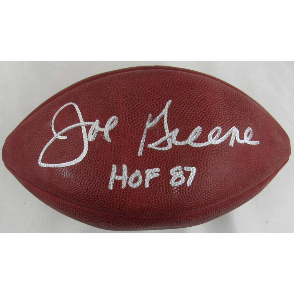 Joe Greene Signed NFL Football Inscribed "HOF 87" (Schwartz) | Pristine ...