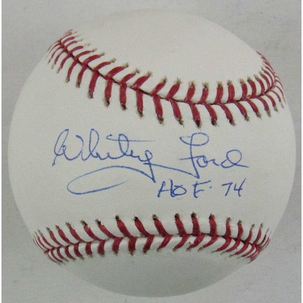 Whitey Ford Signed OML Baseball Inscribed "HOF 74" (JSA) | Pristine Auction