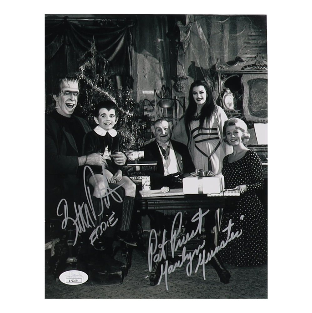 Pat Priest & Butch Patrick Signed "The Munsters" 8x10 Photo Inscribed ...
