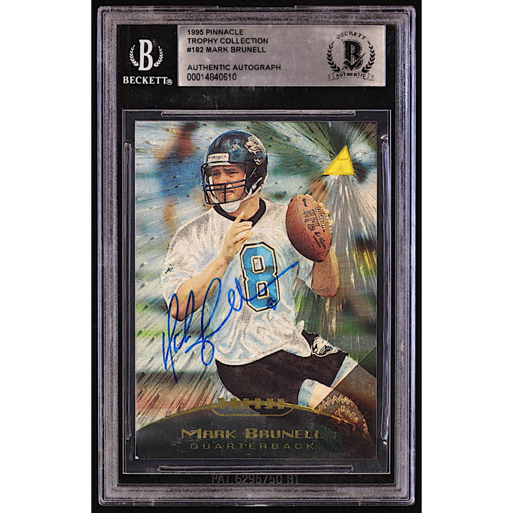 Mark Brunell Signed 1995 Pinnacle Trophy Collection #182 (BGS ...