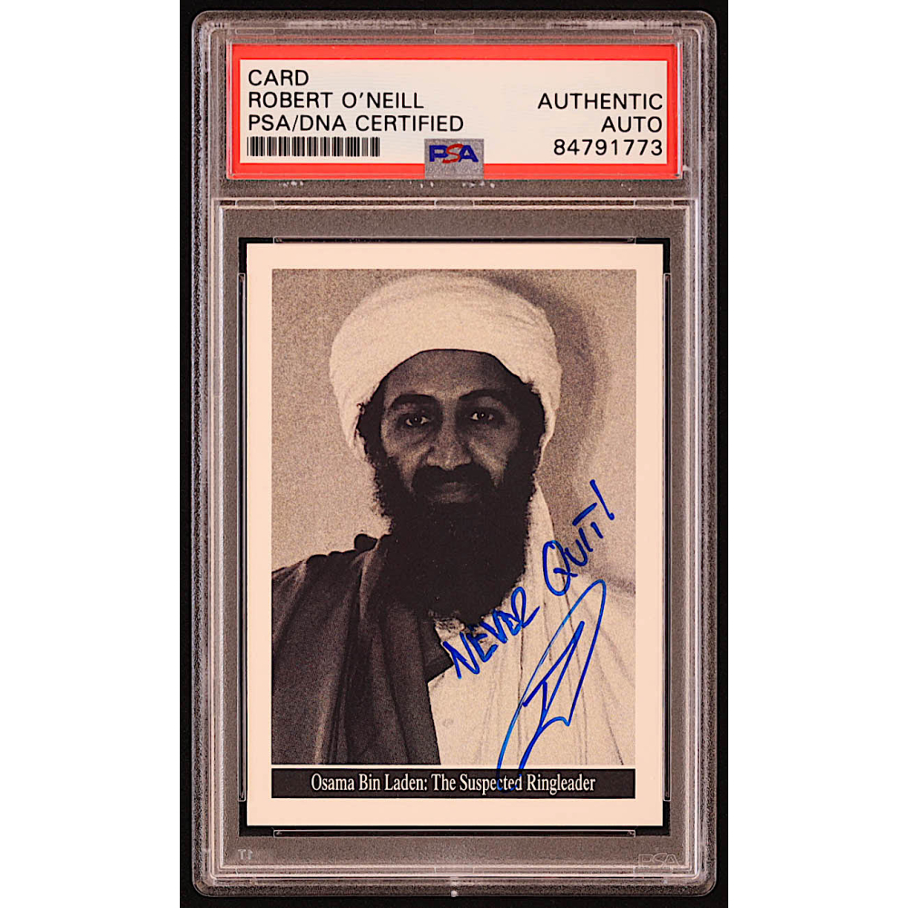 Robert J. O'Neill Signed Osama Bin Laden: The Suspected Ringleader 2001 ...