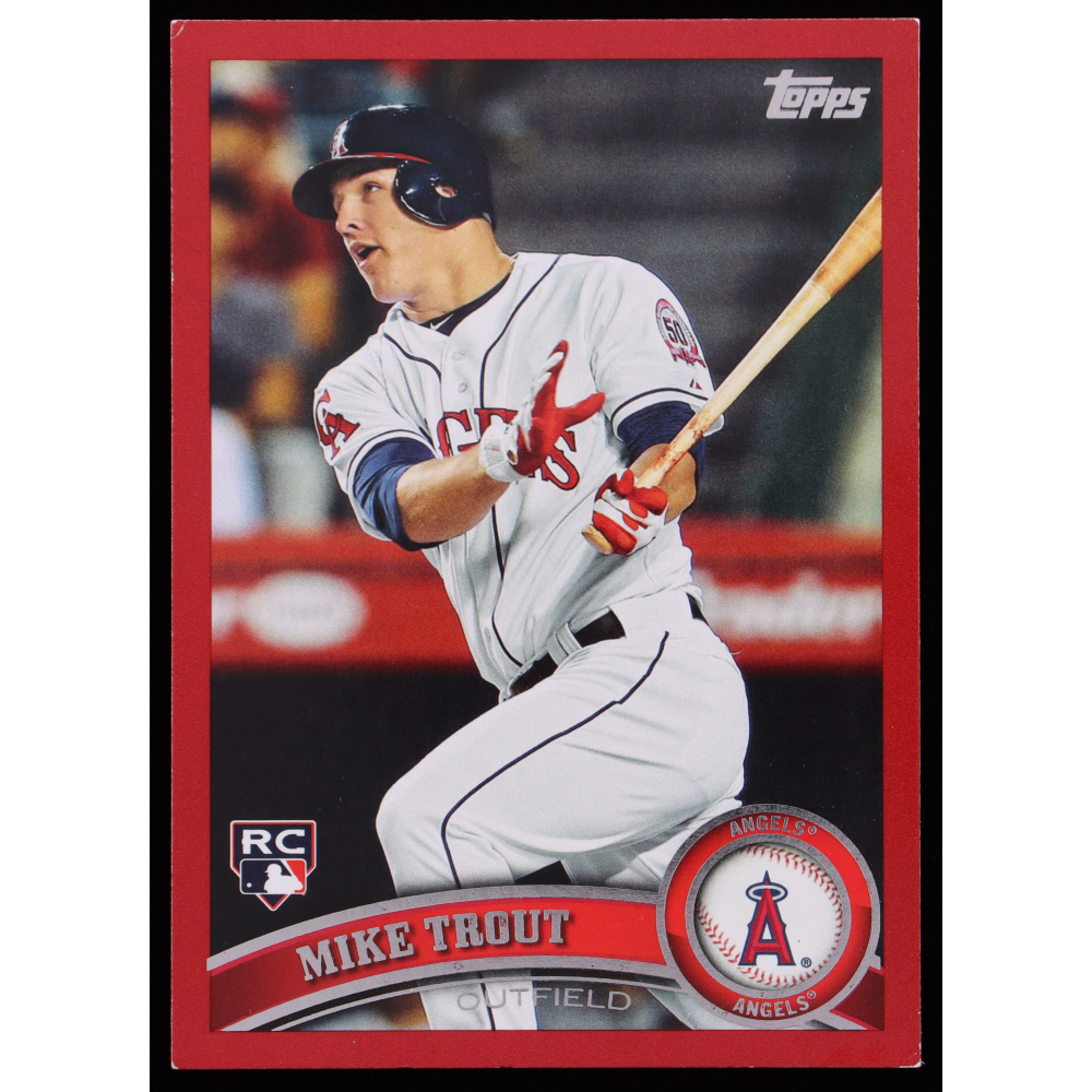 Mike Trout 2011 Topps Update Red Border #US175 RC | Pristine Auction