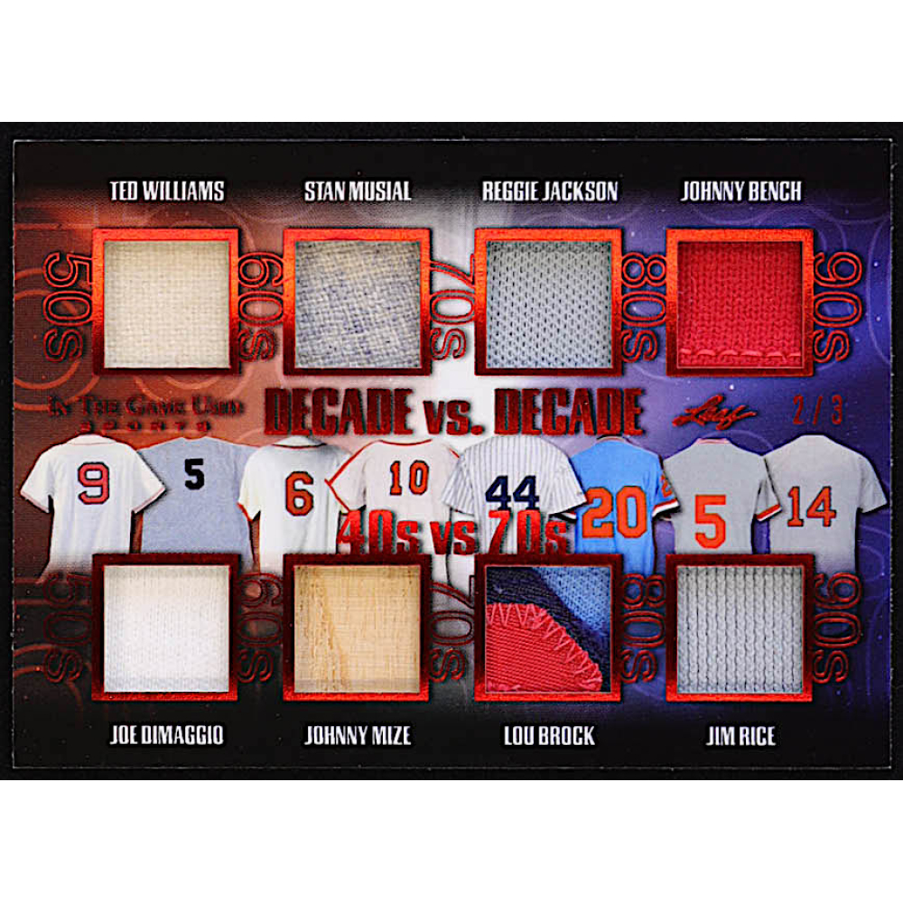 Ted Williams/Joe DiMaggio/Stan Musial/Johnny Mize/Reggie Jackson/Lou ...