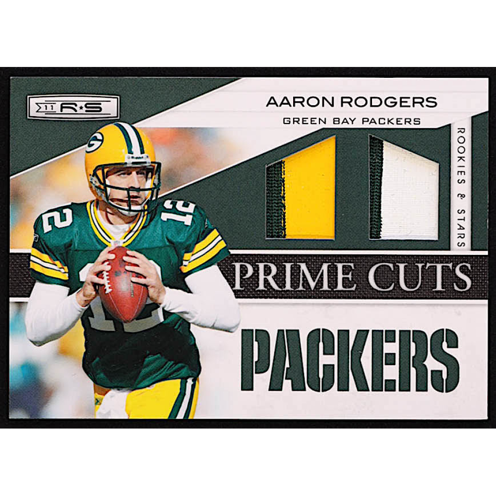 Aaron Rodgers 2011 Rookies and Stars Prime Cuts Combos #1 #03/25 ...