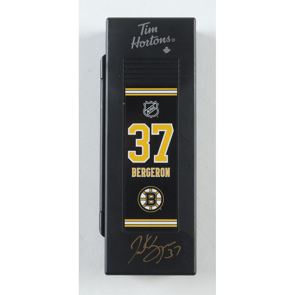 Patrice Bergeron Signed 2021 Tim Hortons NHL Mini Stick Locker ...