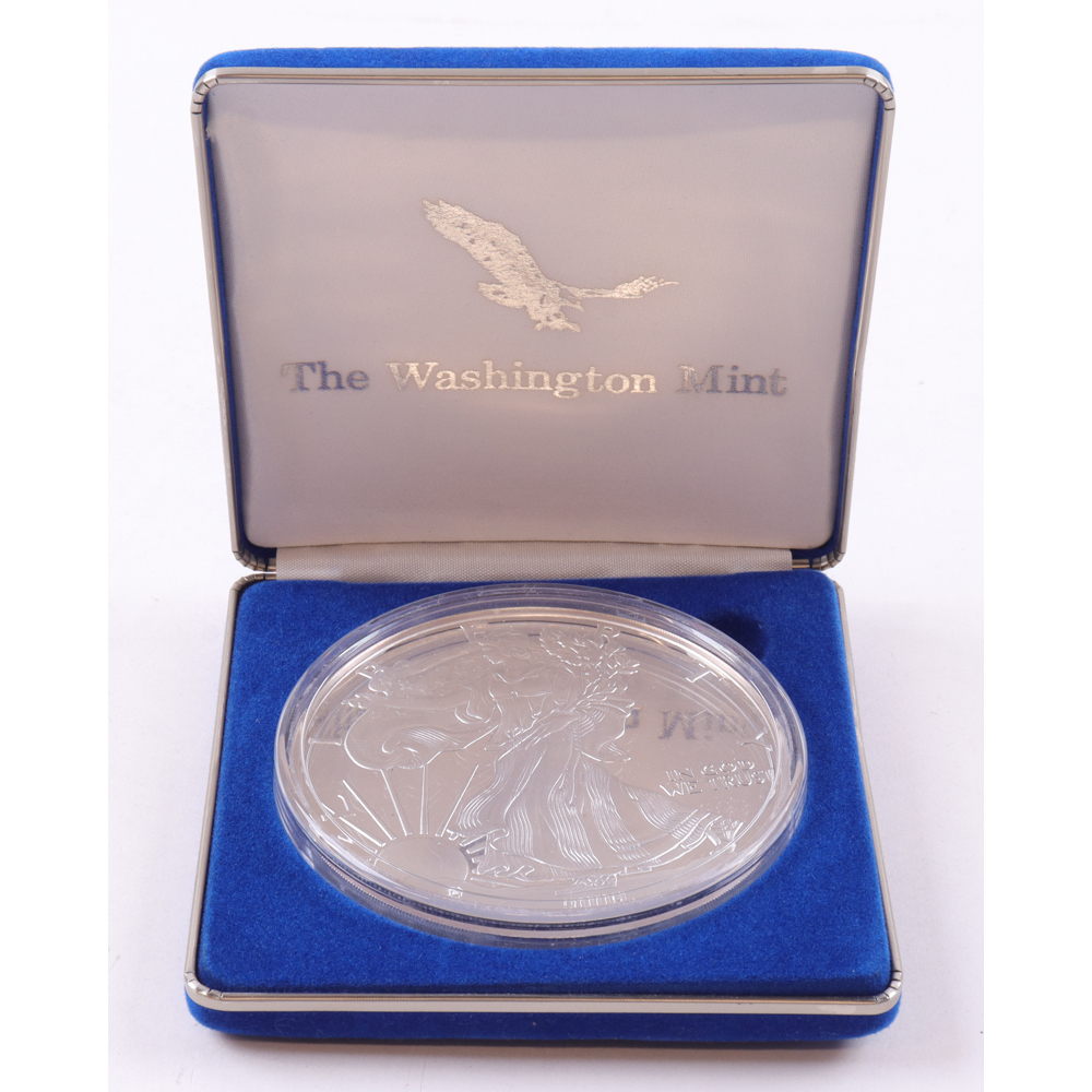 2009 The Washington Mint Giant Half-Pound Silver Eagle Coin with ...