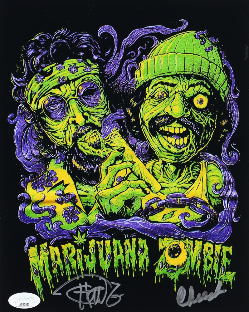 Cheech Marin & Tommy Chong Signed "Marijuana Zombie" 8x10 Photo (JSA ...