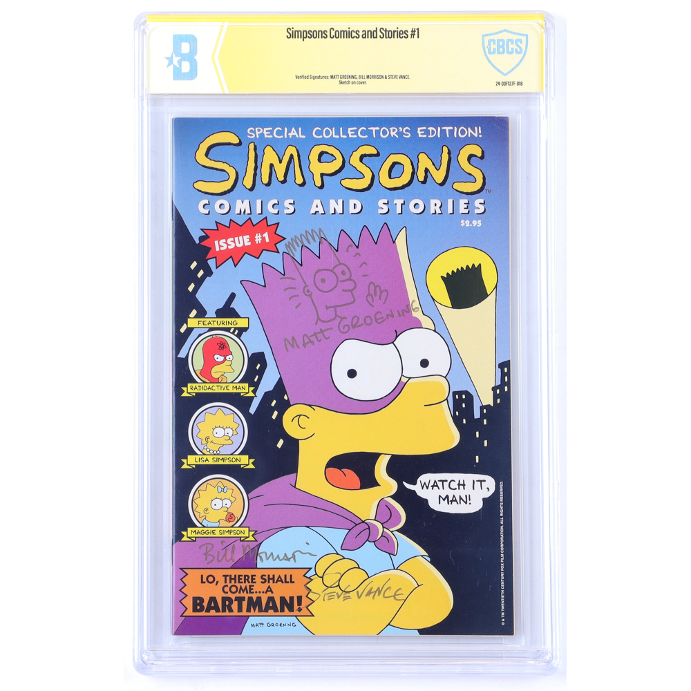 Matt Groening, Bill Morrison & Steve Vance Signed "Simpsons Comics ...