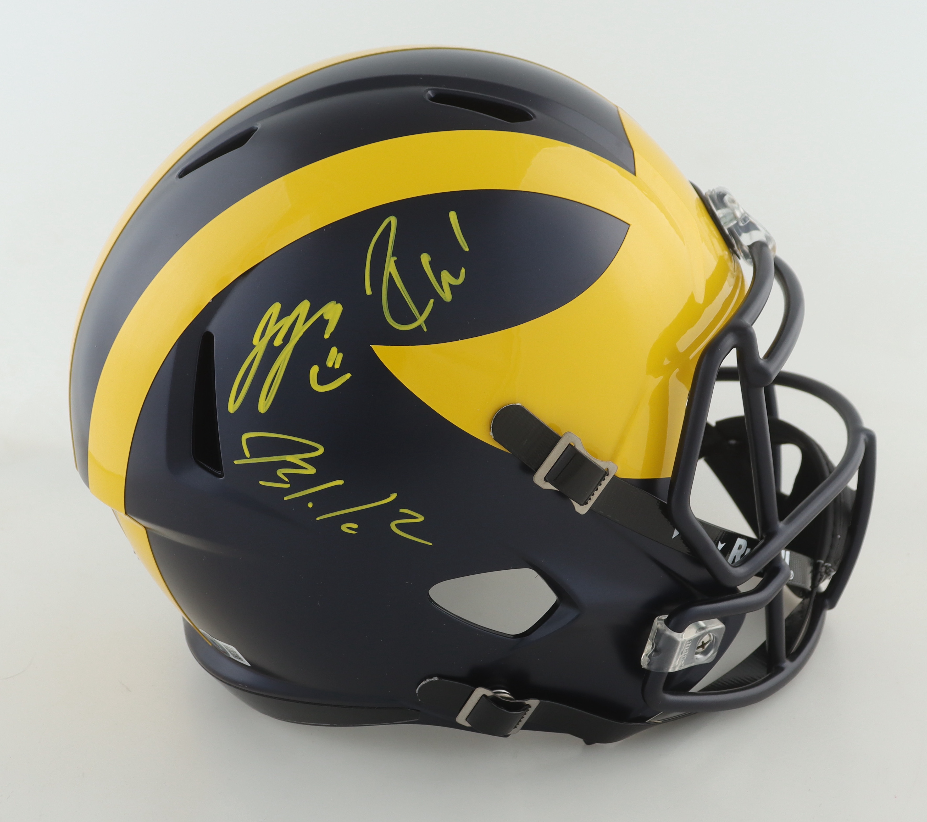 Blake Corum, J.J. McCarthy & Roman Wilson Signed Michigan Wolverines ...