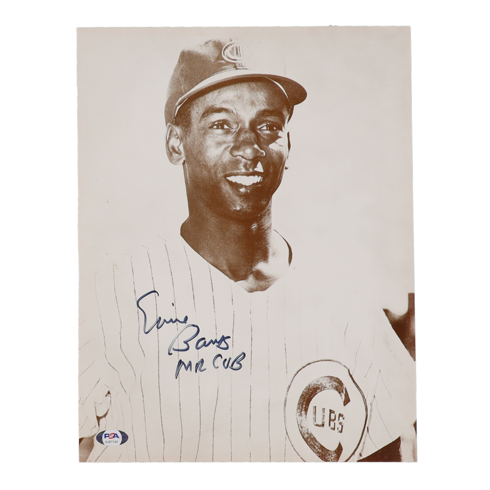 Ernie Banks Signed Cubs 11x14 Photo Inscribed "Mr. Cub" (PSA ...