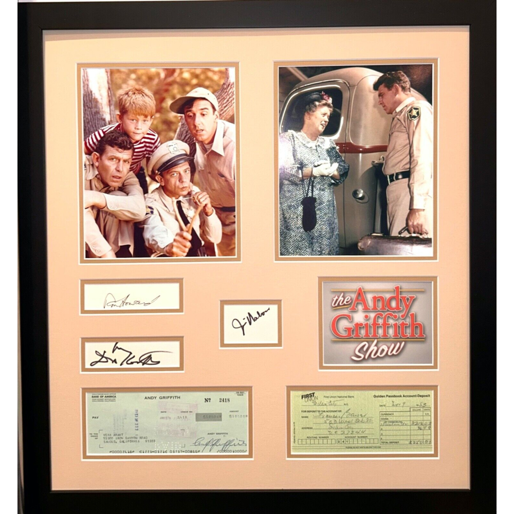 "The Andy Griffith Show" Custom Framed Multi-Cut Display Signed By (5 ...