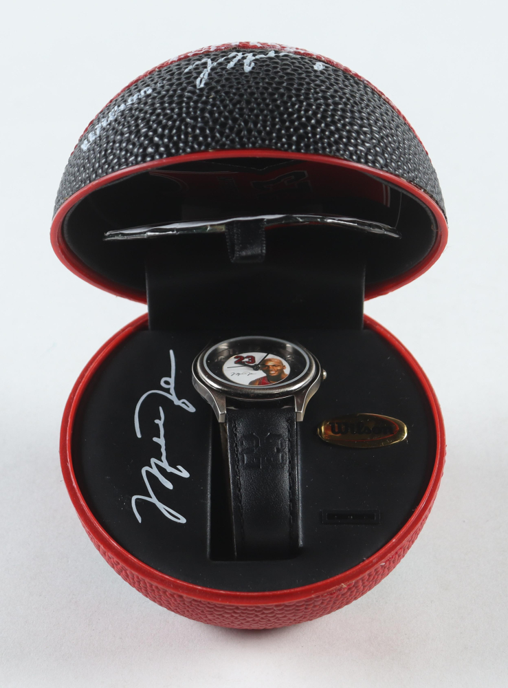 Michael Jordan Commemorative Watch with Basketball Display Case ...