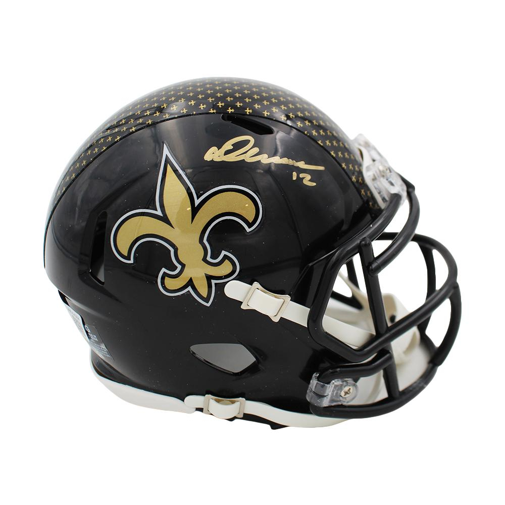 Chris Olave Signed Saints Alternate Speed Mini Helmet (Beckett ...