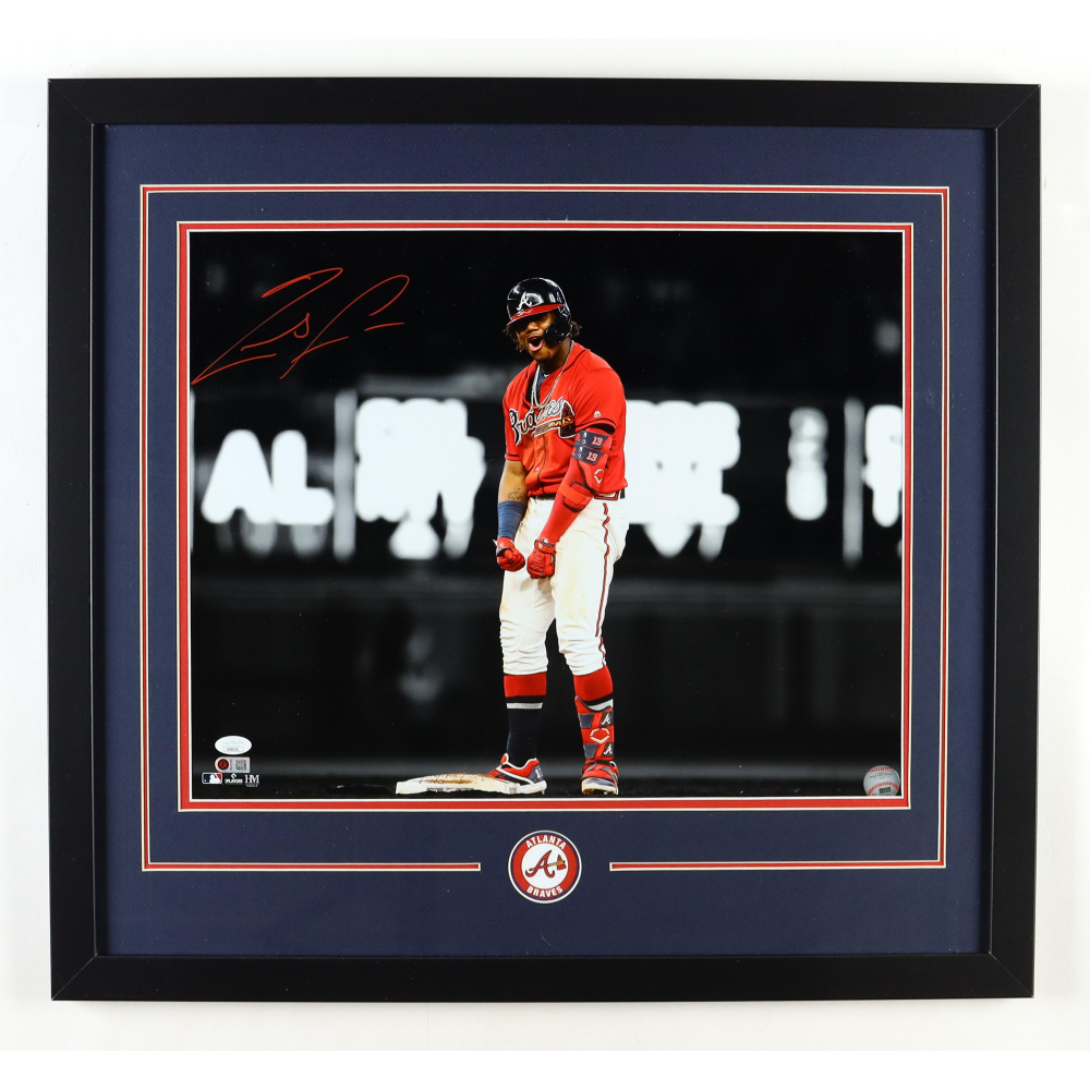 Ronald Acuna Jr. Signed Braves Custom Framed Photo Display (JSA & Acuna ...