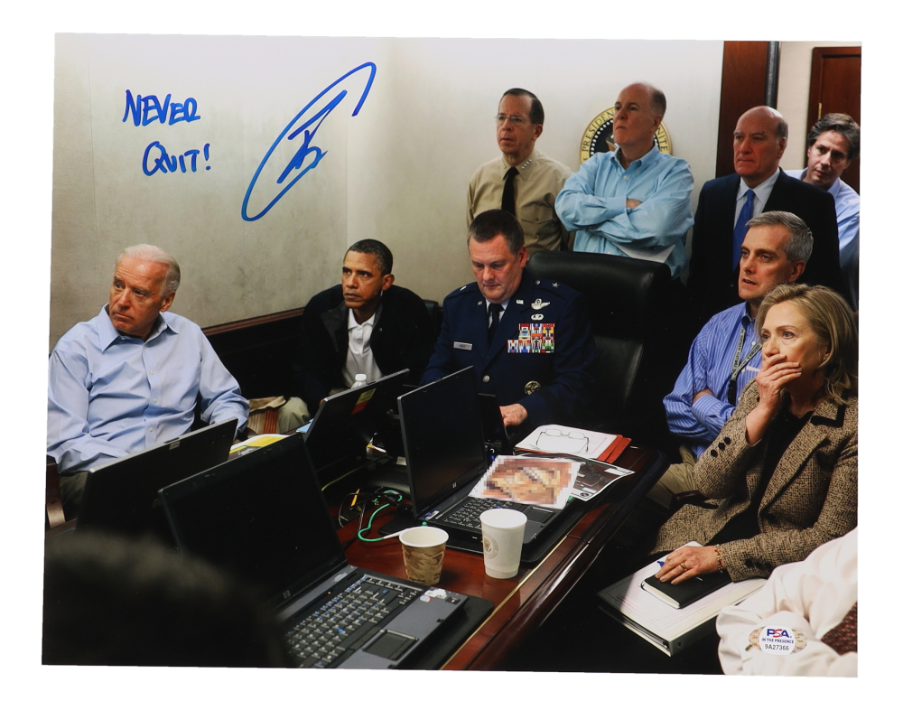 Robert J. O'Neill Signed 11x14 Photo Inscribed "Never Quit!" (PSA) | Pristine Auction