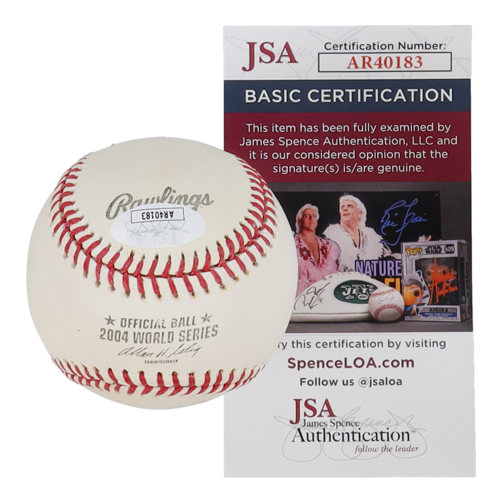 Manny Ramirez Signed 2004 World Series Baseball (JSA) | Pristine Auction