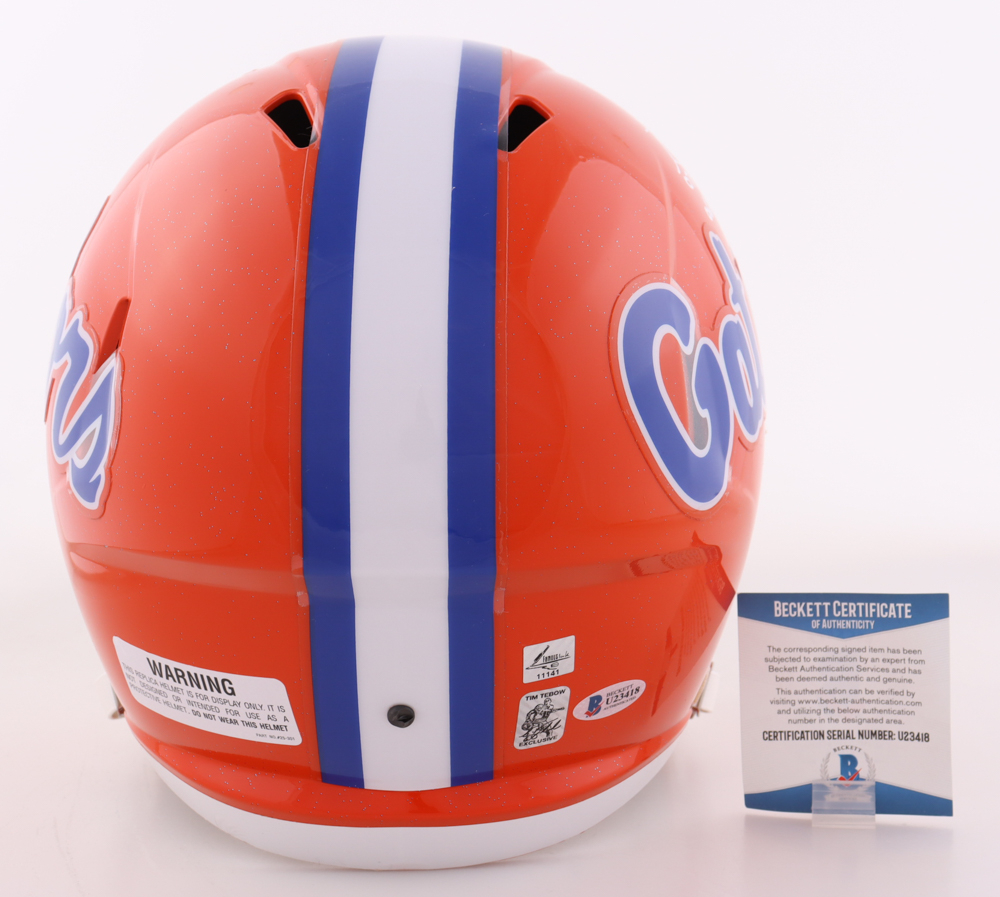 Tim Tebow Signed Florida Gators Full-Size Speed Helmet Inscribed "07 ...