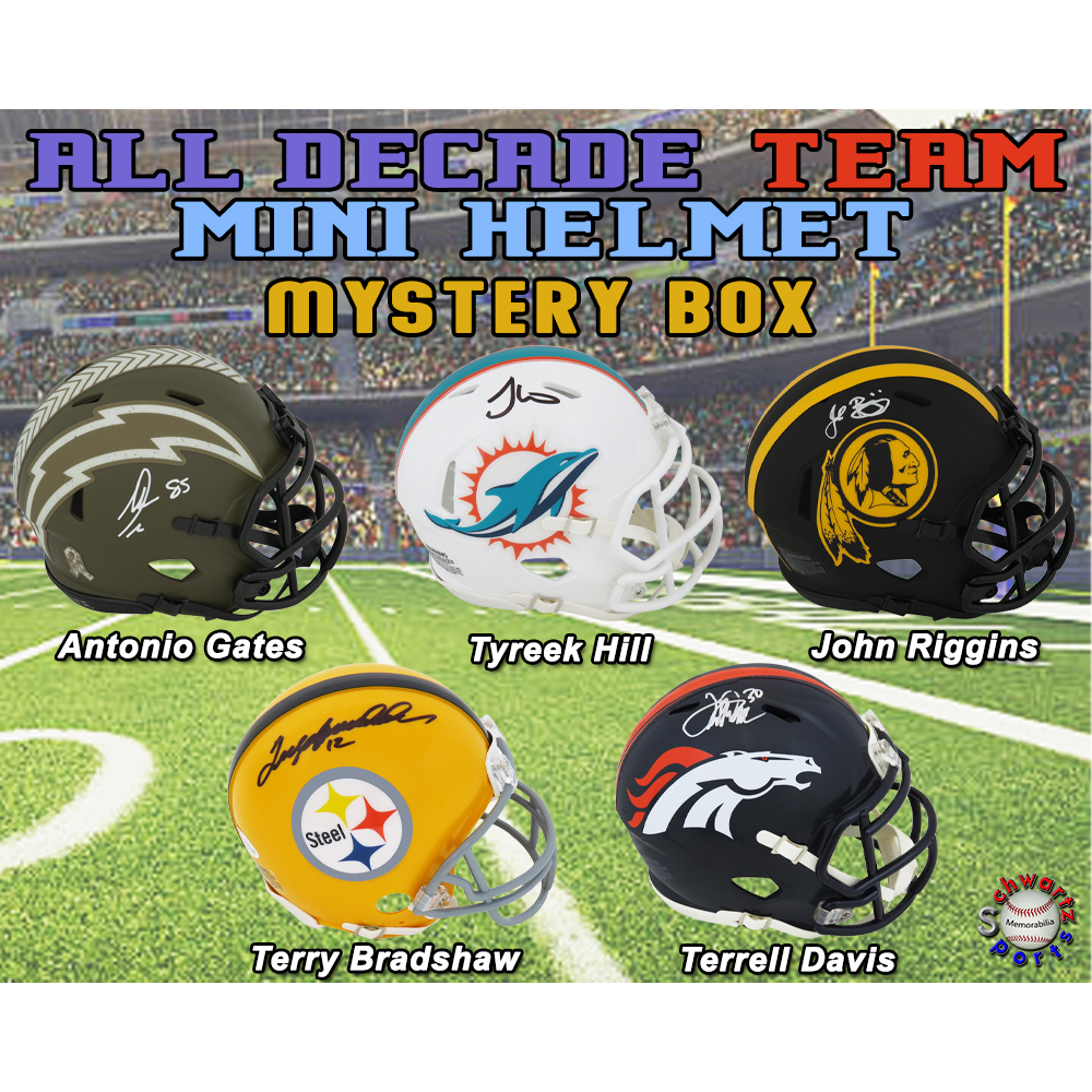 All-Decade Team Football Mini Helmet Signed Mystery Box – Series 9 ...