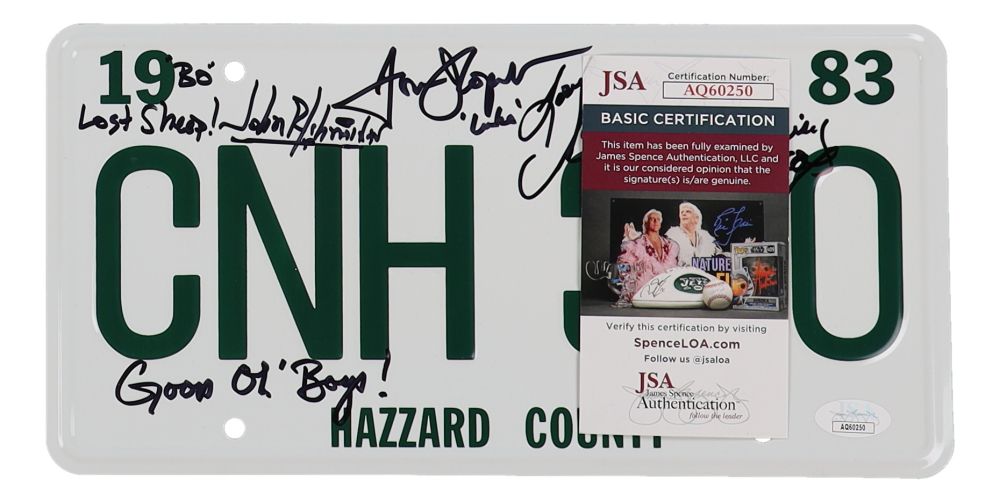 Tom Wopat, John Schneider & Catherine Bach Signed "The Dukes of Hazzard ...