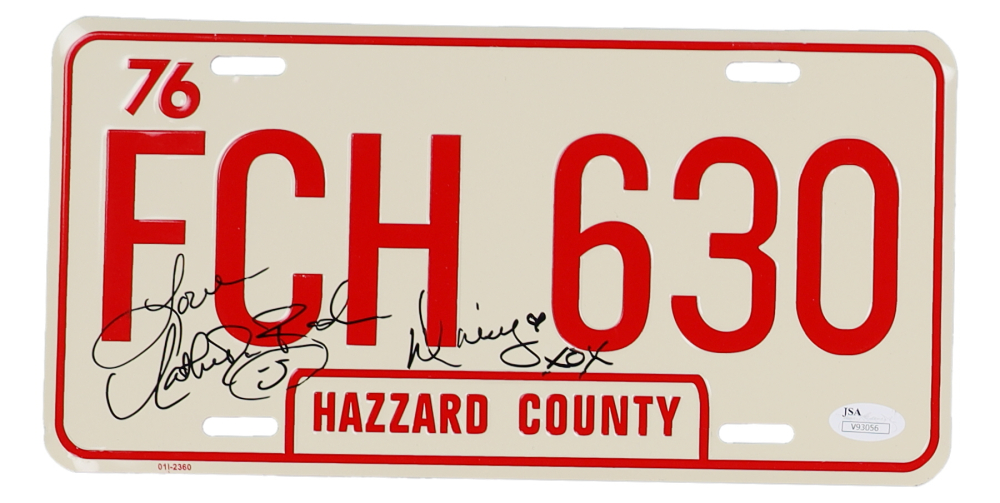 Catherine Bach Signed "The Dukes of Hazzard" Replica License Plate ...