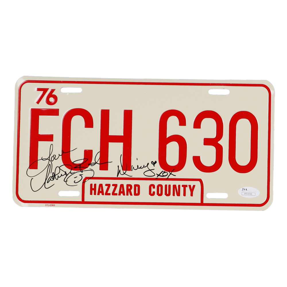 Catherine Bach Signed "The Dukes of Hazzard" Replica License Plate ...